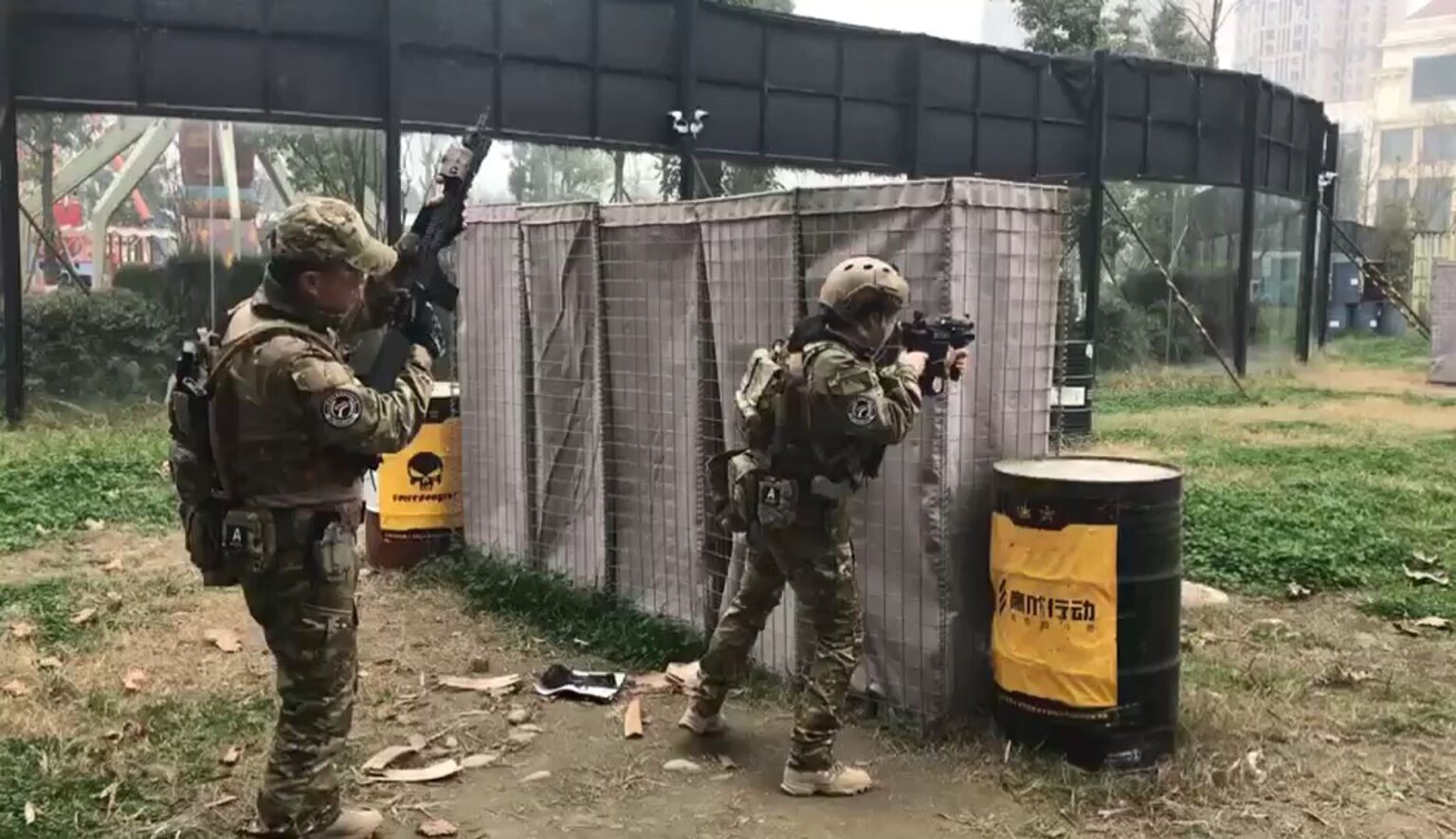 Engineering Cases Of JOESCO Hesco Barrier, Hesco Bastion